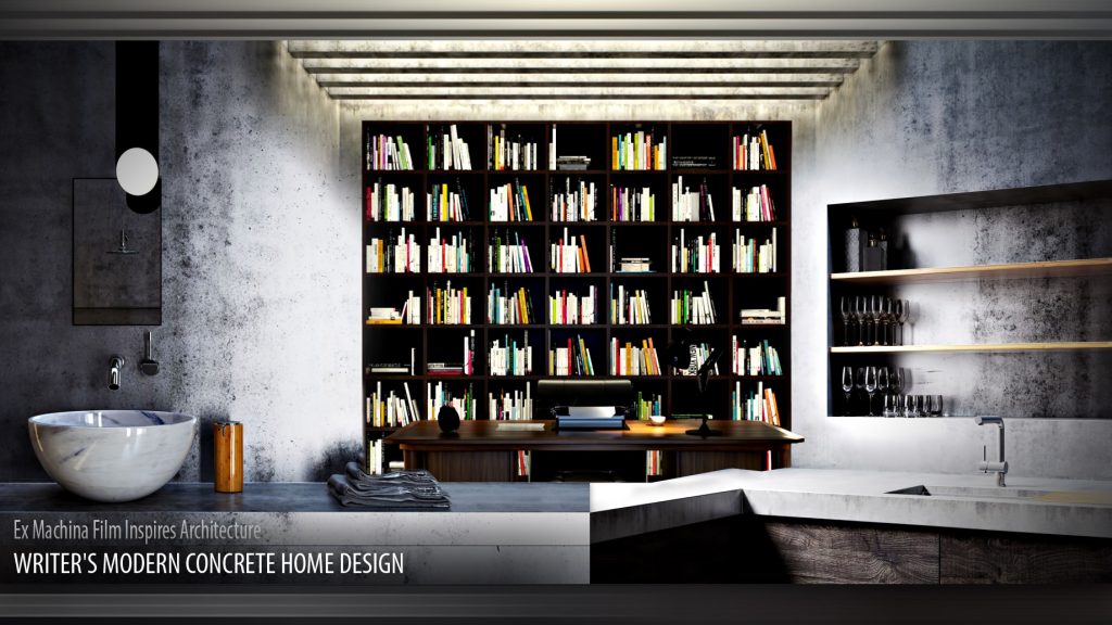 Ex Machina Film Inspires Architecture for a Writer’s Modern Concrete ...