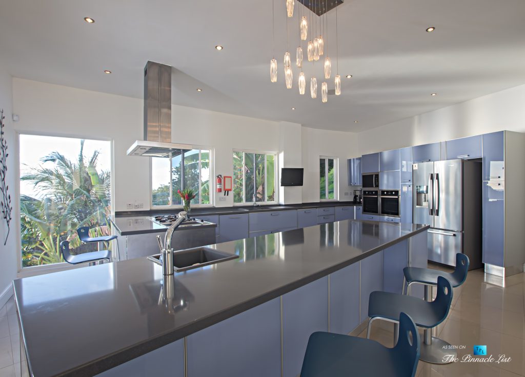 Akasha Luxury Caribbean Villa – Cap Estate, St. Lucia – Kitchen ...