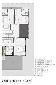 Second Floor Plan – Green Wall House Luxury Residence – Singapore – The ...