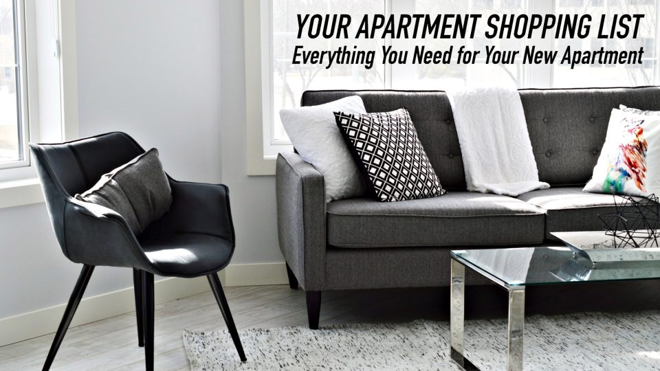 Your Apartment Shopping List – Everything You Need for Your New ...