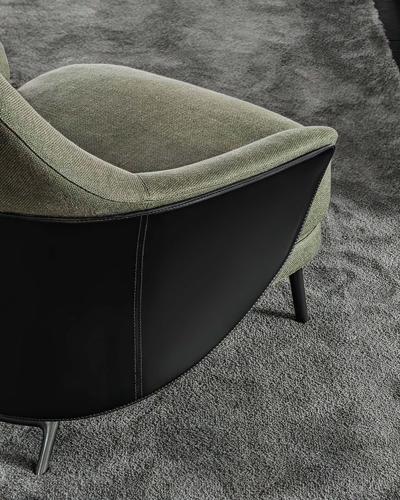 Angie Armchair Collection a Sculptural Gesture by Minotti, Italy ...