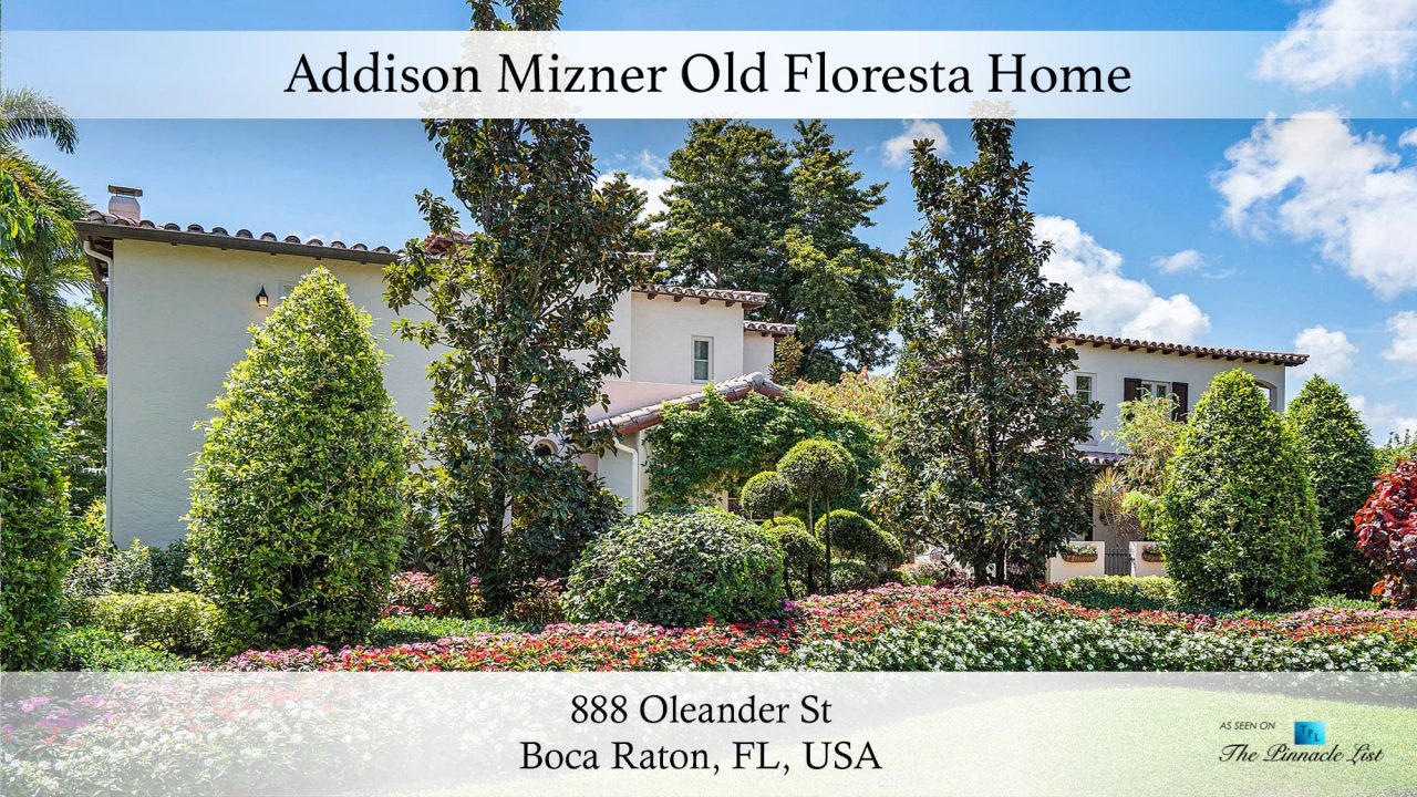 Addison Mizner Old Floresta Home – 888 Oleander St, Boca Raton, FL, USA ...