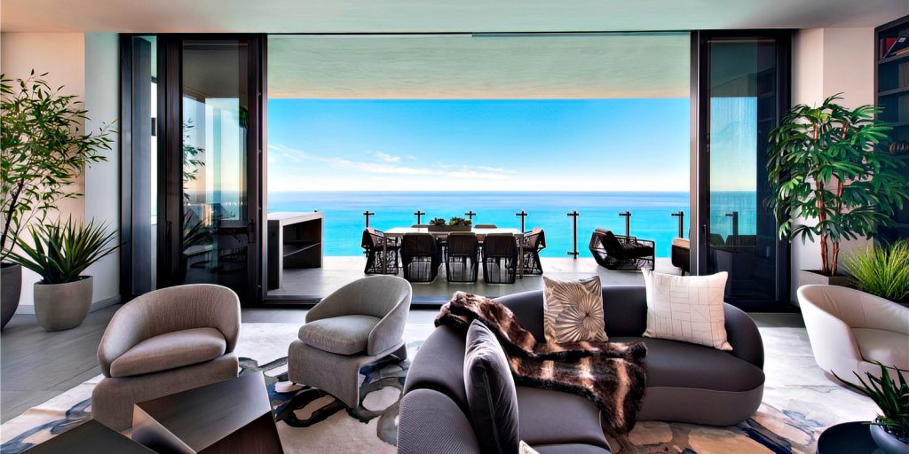 Muse Residences Living Room Ocean View – Sunny Isles Beach, Florida ...