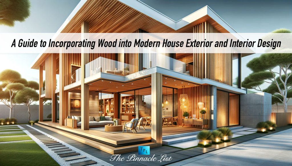 A Guide to Incorporating Wood into Modern House Exterior and Interior ...