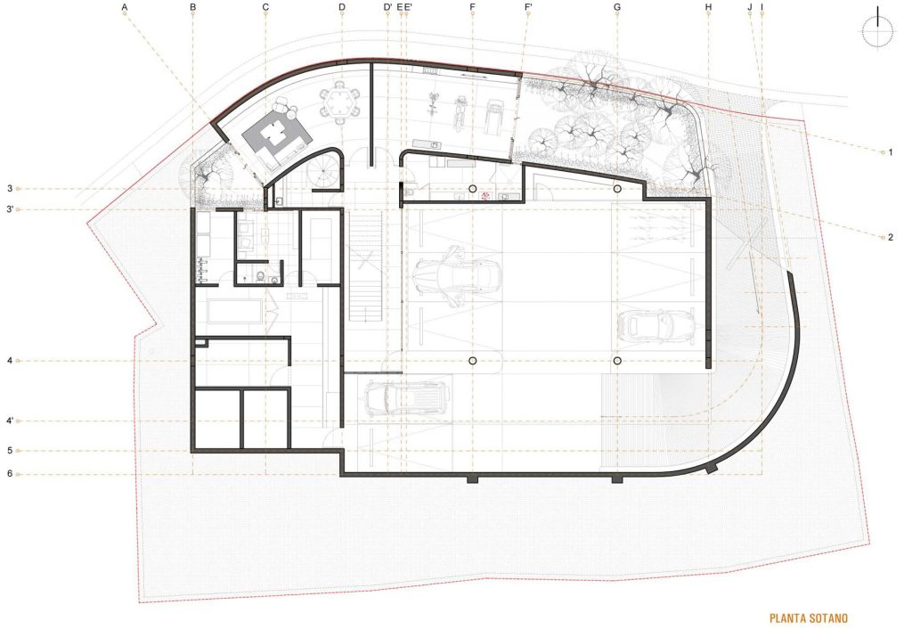 Floor Plan – Casa Escondida Modern Contemporary Hidden House – Mexico ...