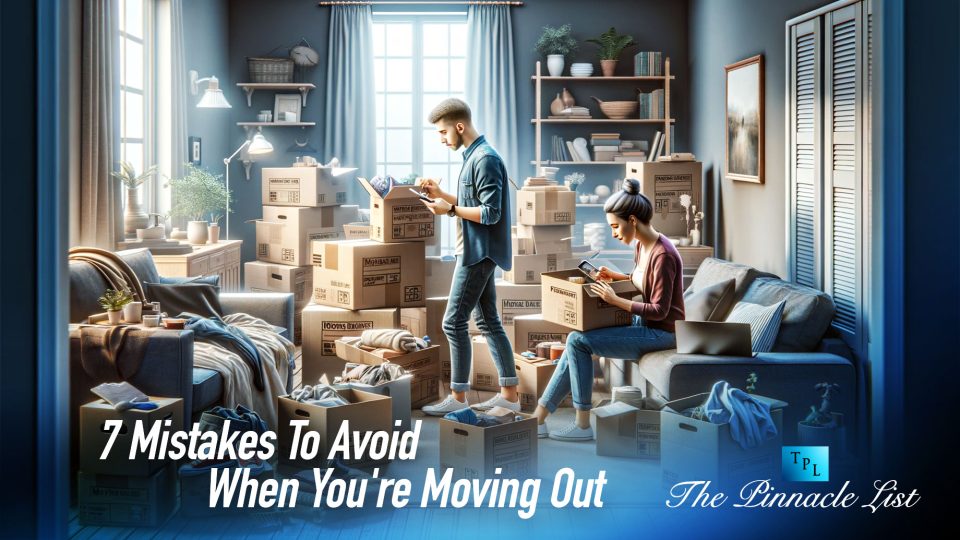 7 Mistakes To Avoid When You’re Moving Out – The Pinnacle List