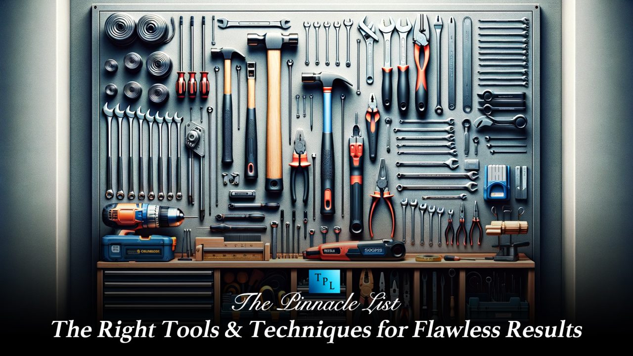 The Right Tools & Techniques for Flawless Results – The Pinnacle List
