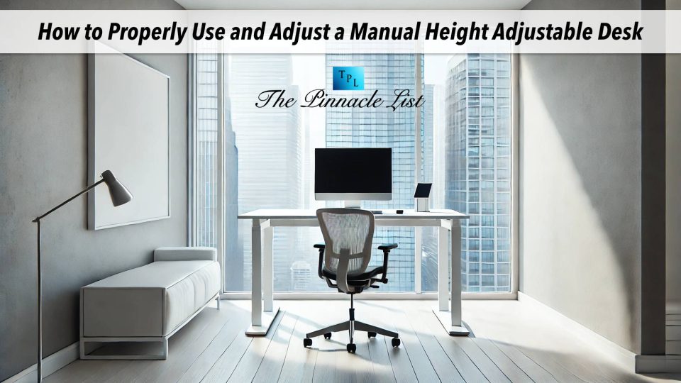How to Properly Use and Adjust a Manual Height Adjustable Desk – The ...