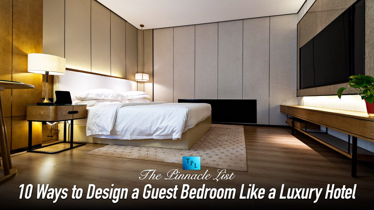 10 Ways to Design a Guest Bedroom Like a Luxury Hotel – The Pinnacle List