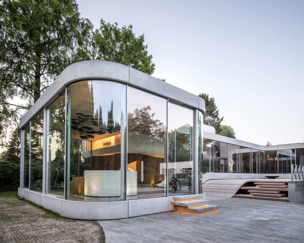 Villa Kirk Futuristic Glass Organic Exhibition Hall – Denmark – 27 ...