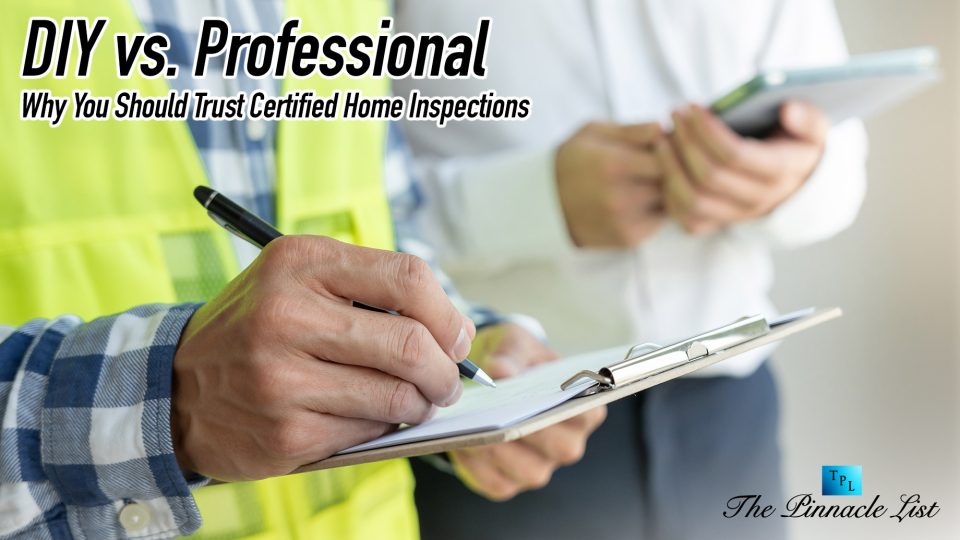 DIY vs. Professional: Why You Should Trust Certified Home Inspections ...
