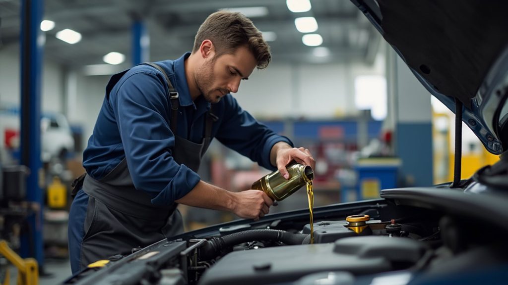 Mechanic Performing Oil Change – The Pinnacle List