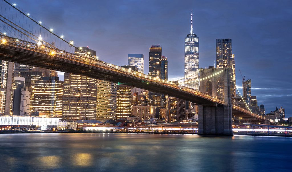 Brooklyn Bridge before the New York City Skyline – The Pinnacle List