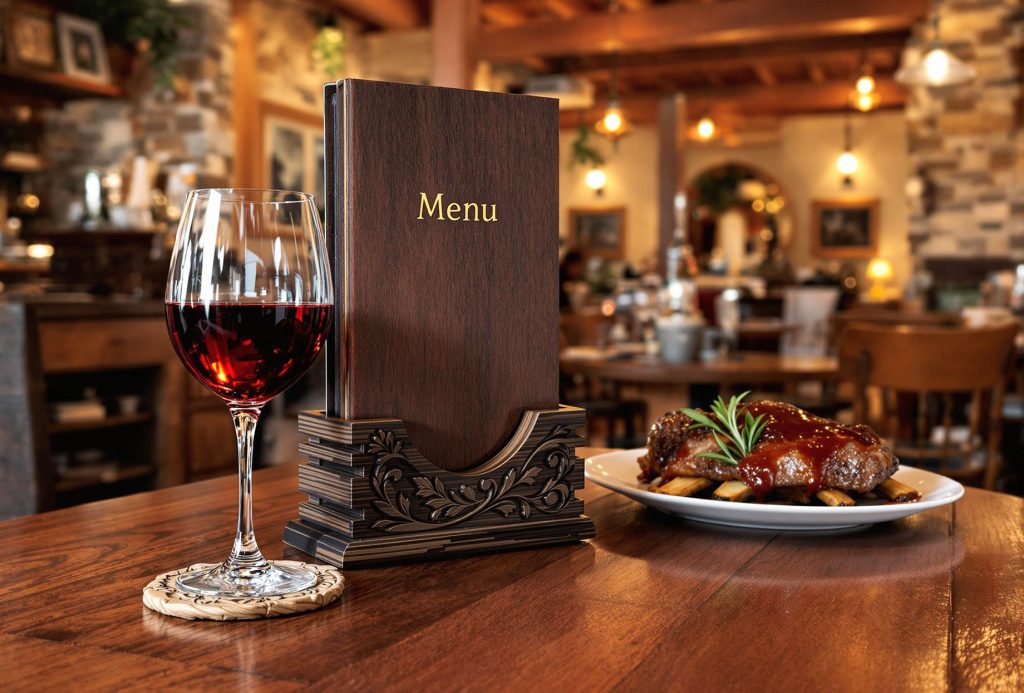 Eco Meets Elegant: The Hospitality Trend of Wooden Menu Holders – The ...
