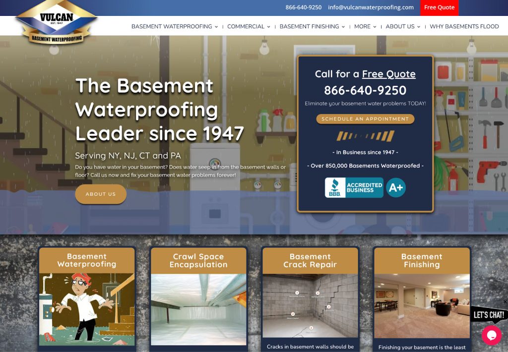 Vulcan Basement Waterproofing – The Pinnacle List